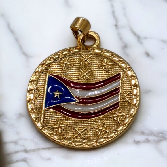 Accessories | The Puerto Rico Flag Pendant 14 Gold Filled | Poshmark